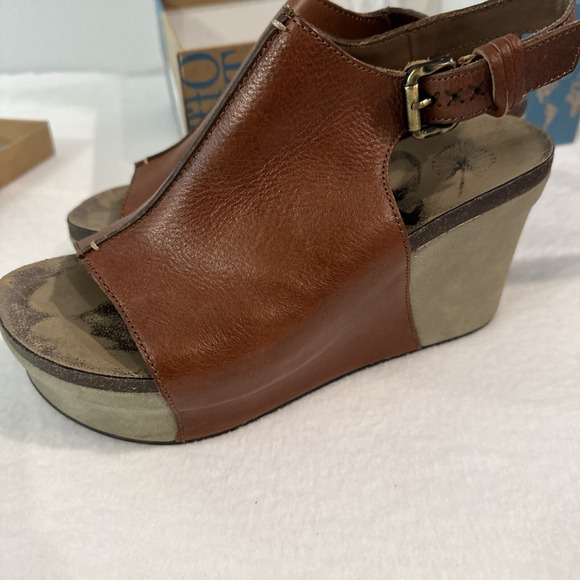 OTBT | Shoes | Otbt Jaunt Leather Brown Boho Festival Cruise Platform ...
